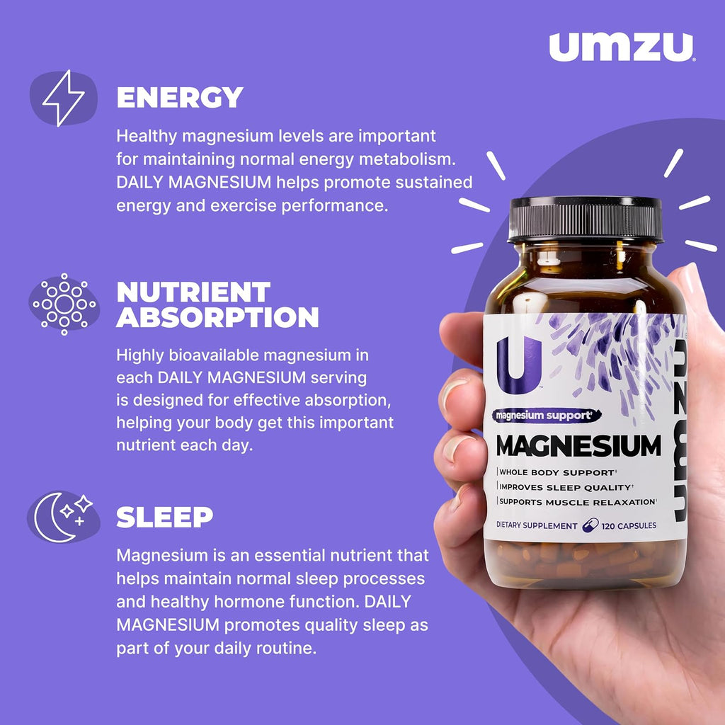 Daily magnesium capsules for better sleep