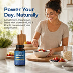 Daily magnesium capsules for energy boost