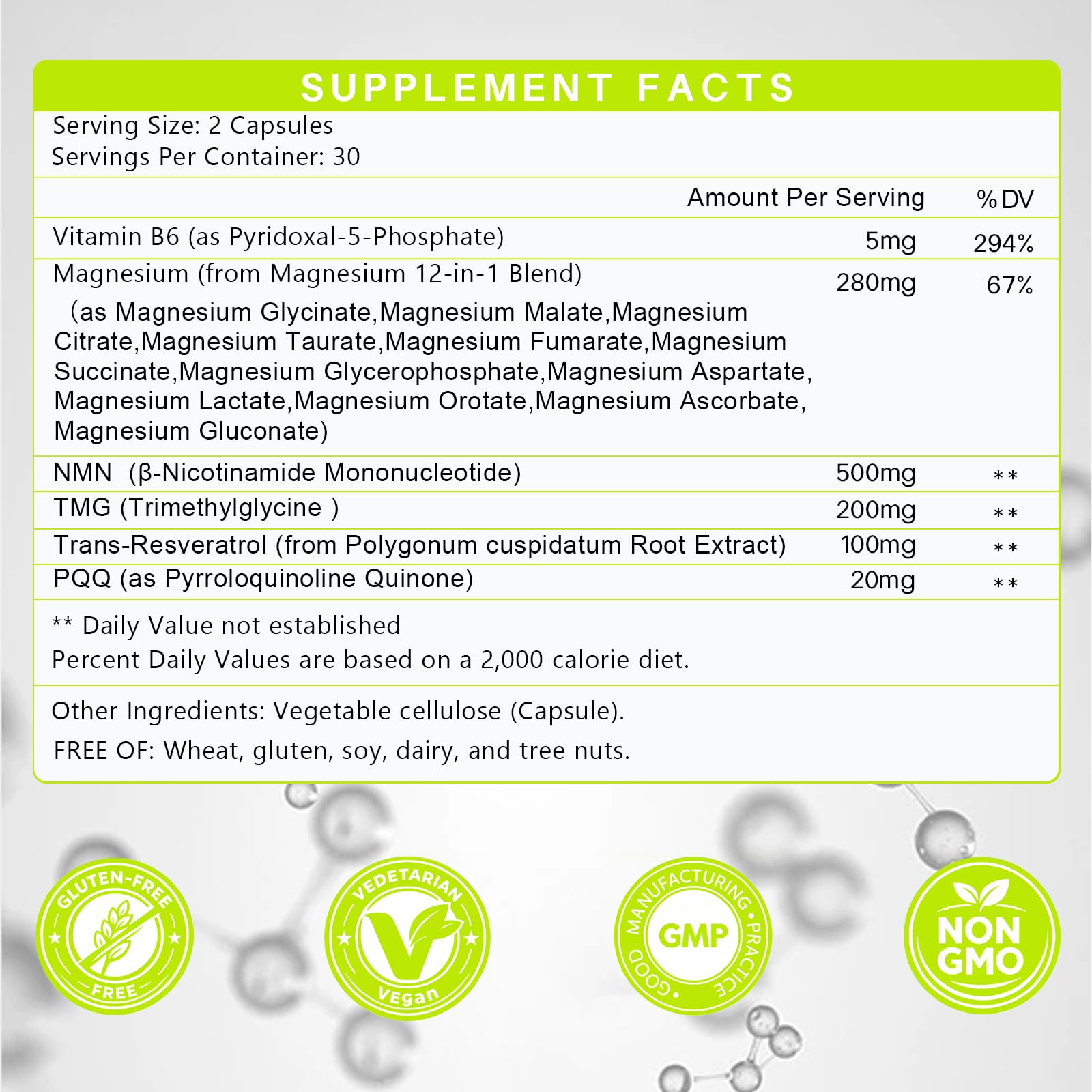 Daily magnesium for overall health