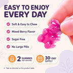 Daily magnesium gummies for overall wellness