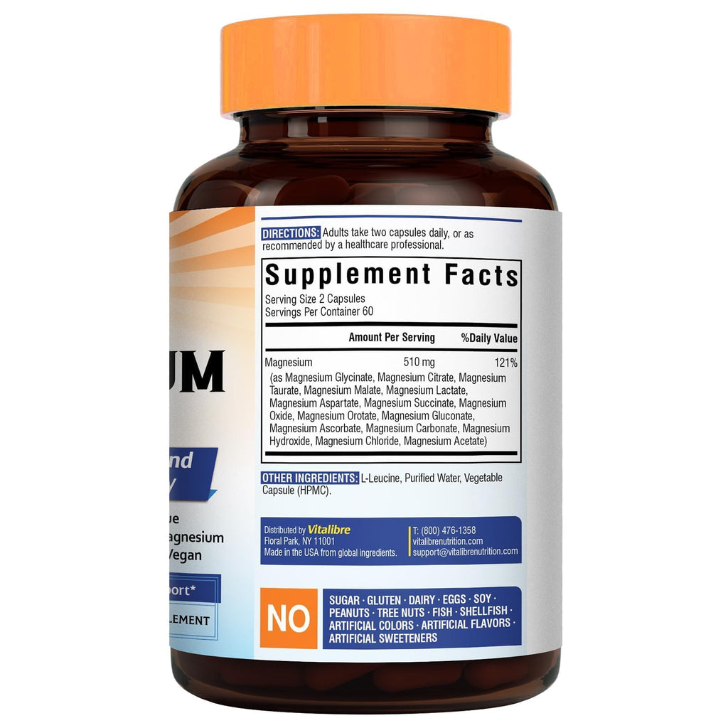 Daily magnesium supplement for active lifestyle