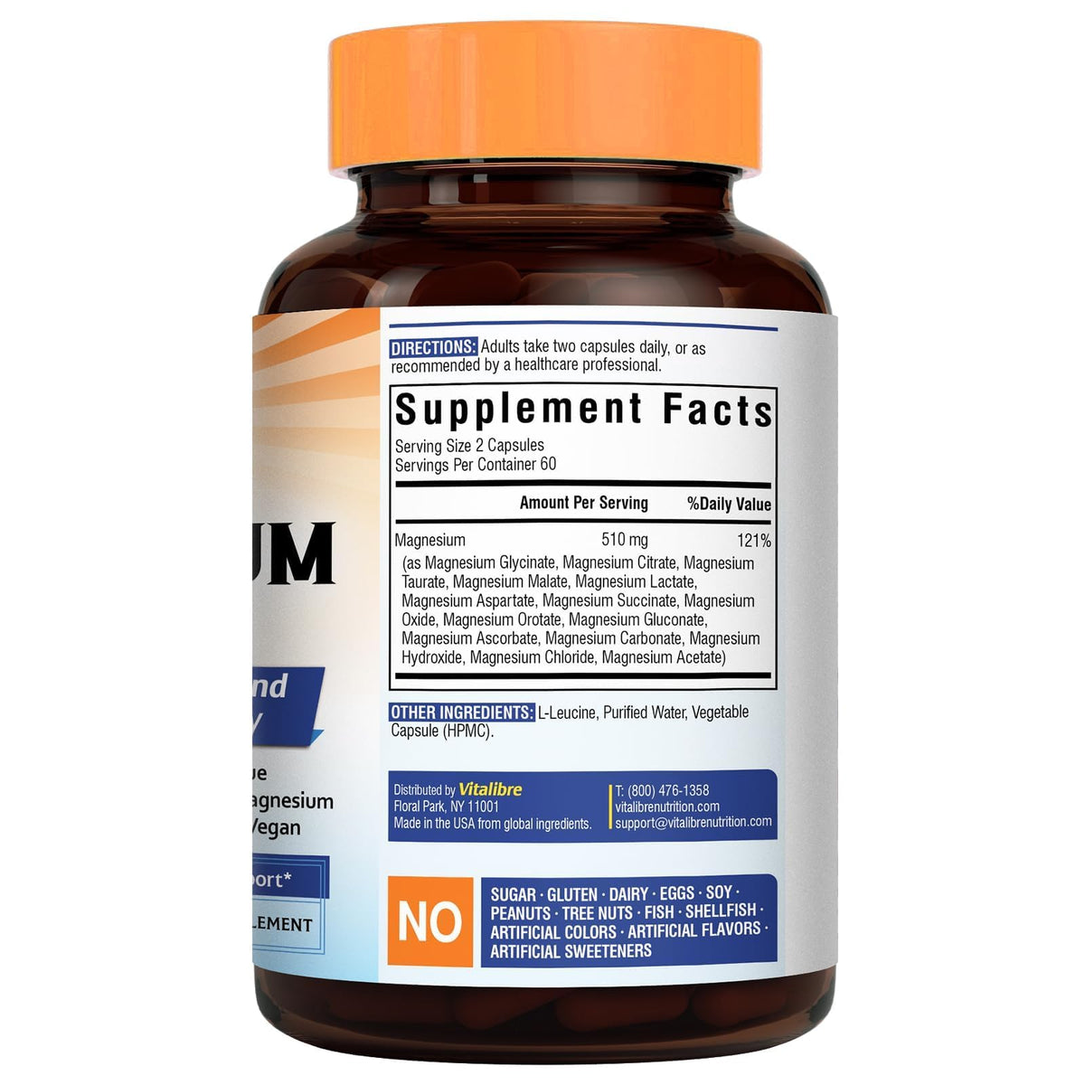 Daily magnesium supplement for active lifestyle