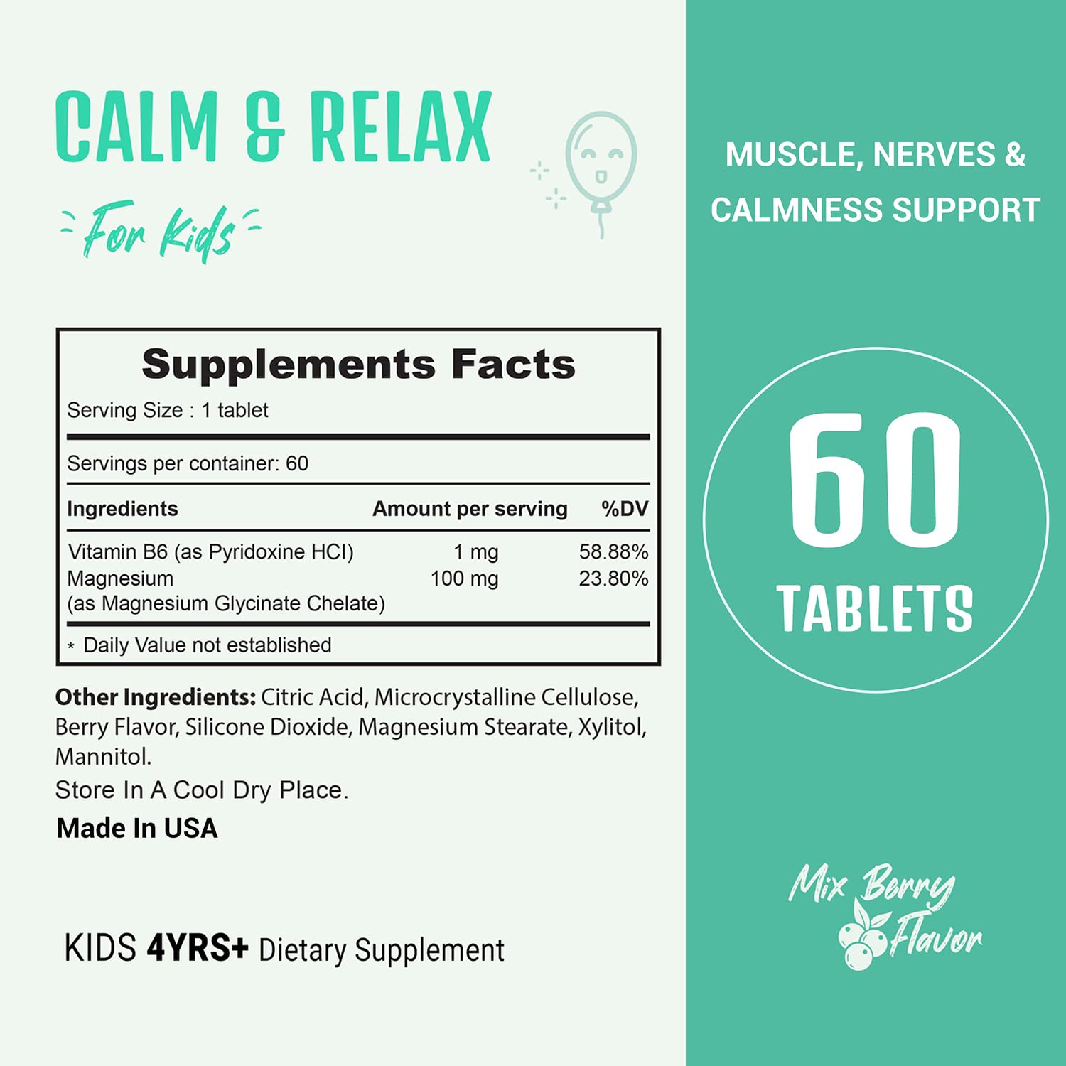 Daily magnesium supplement for kids