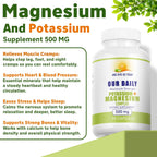 Daily magnesium supplement for muscle health