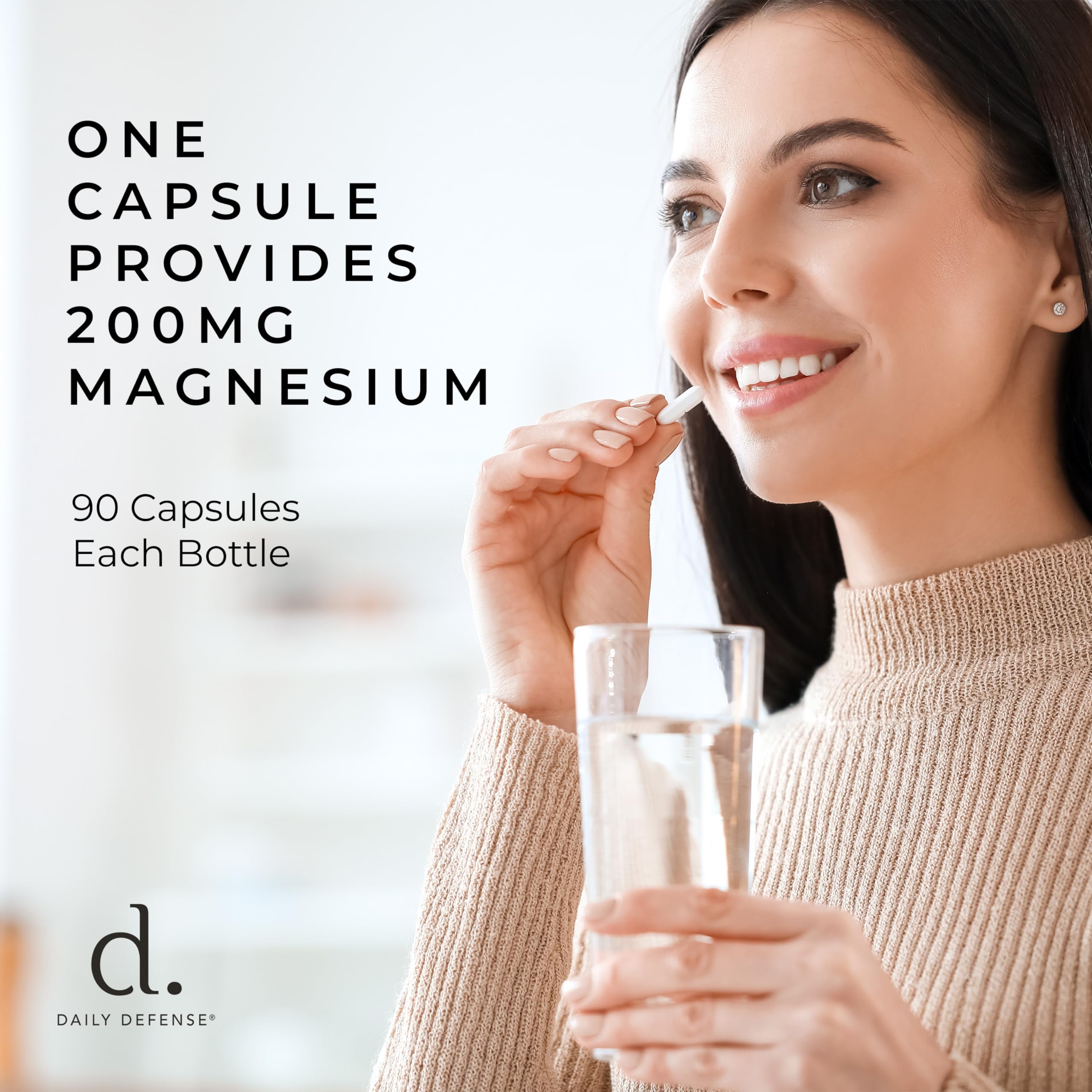 Daily magnesium supplement for overall health