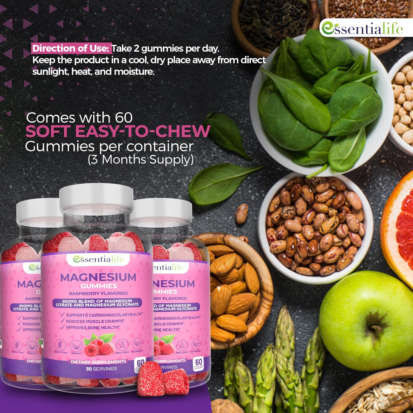 Daily magnesium supplement for overall wellness