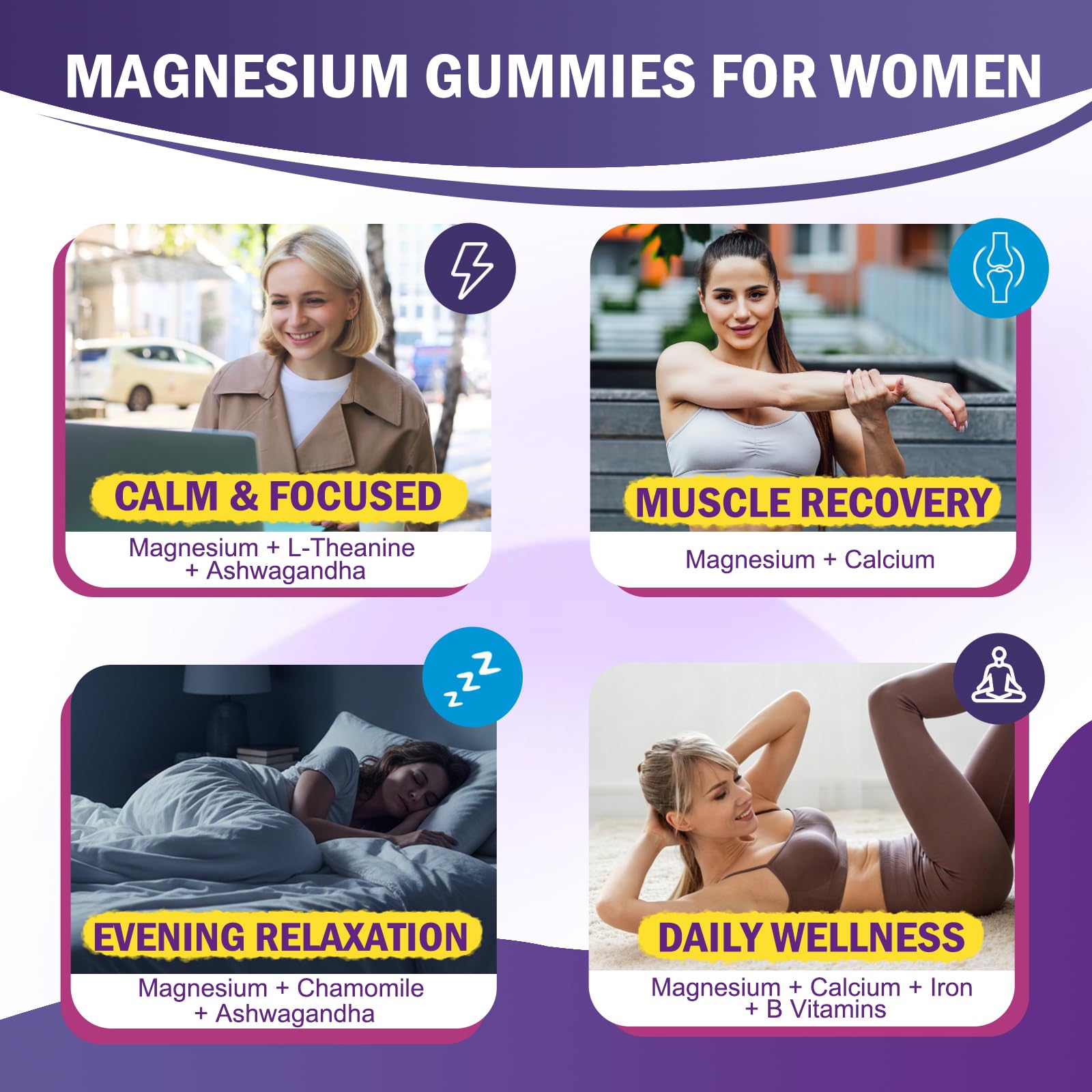 Daily magnesium supplement in gummy form