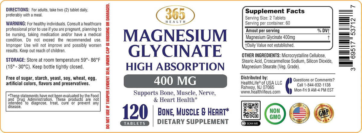 Daily magnesium tablets for stress relief