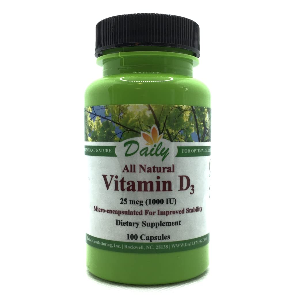Daily Manufacturing vitamin D3 capsules