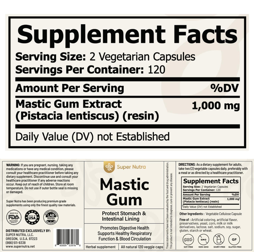 Daily mineral support with Mastic gum