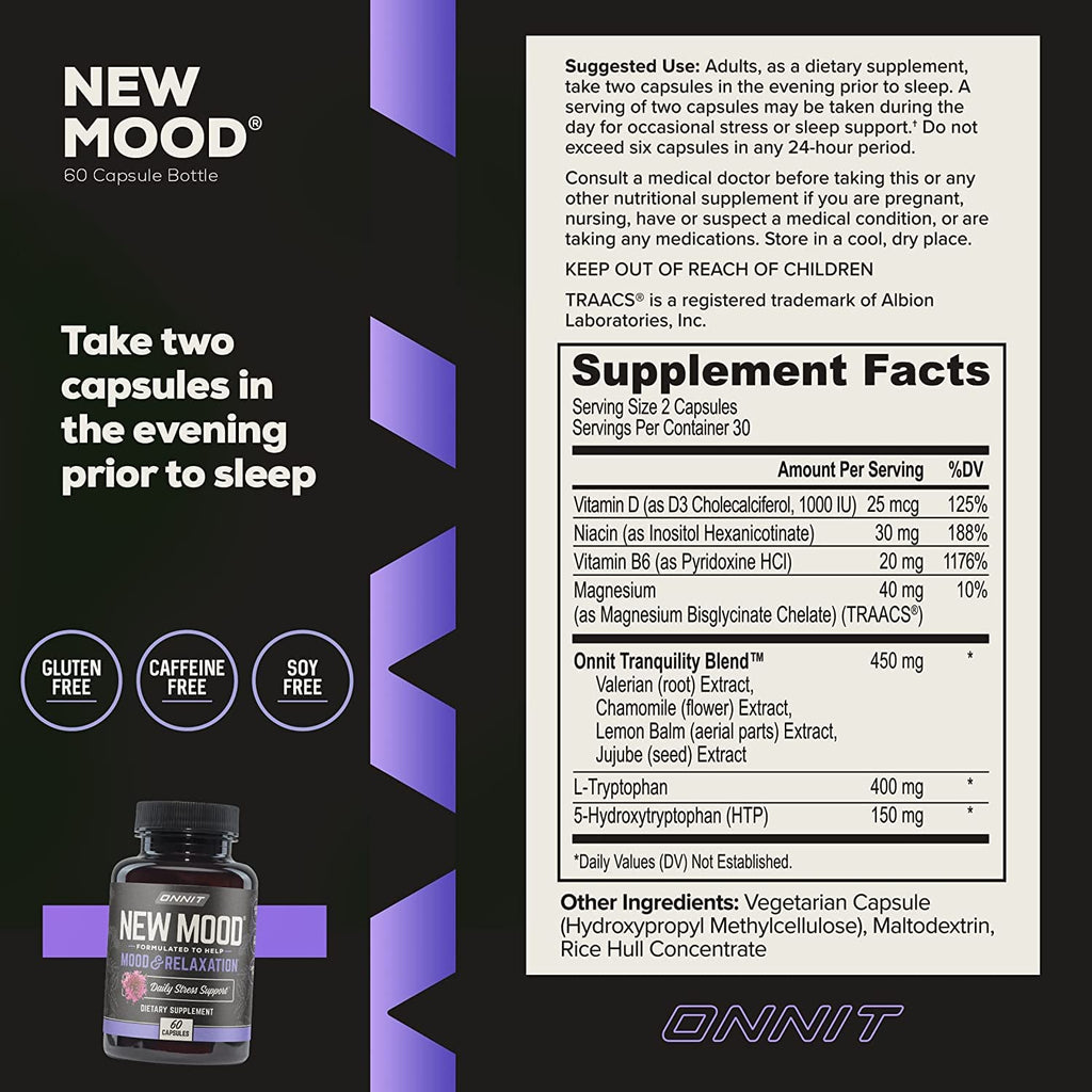 daily mood enhancement dietary supplement