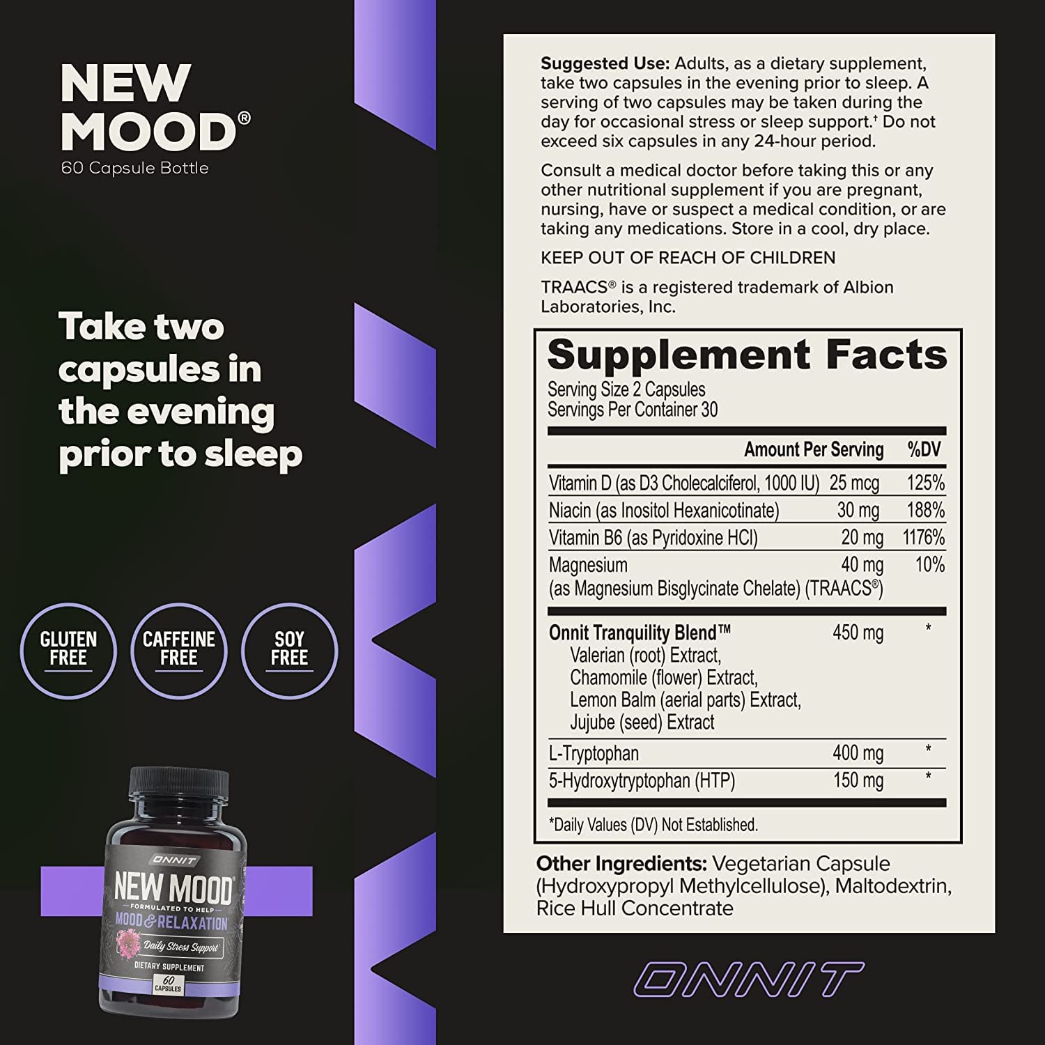 daily mood enhancement dietary supplement