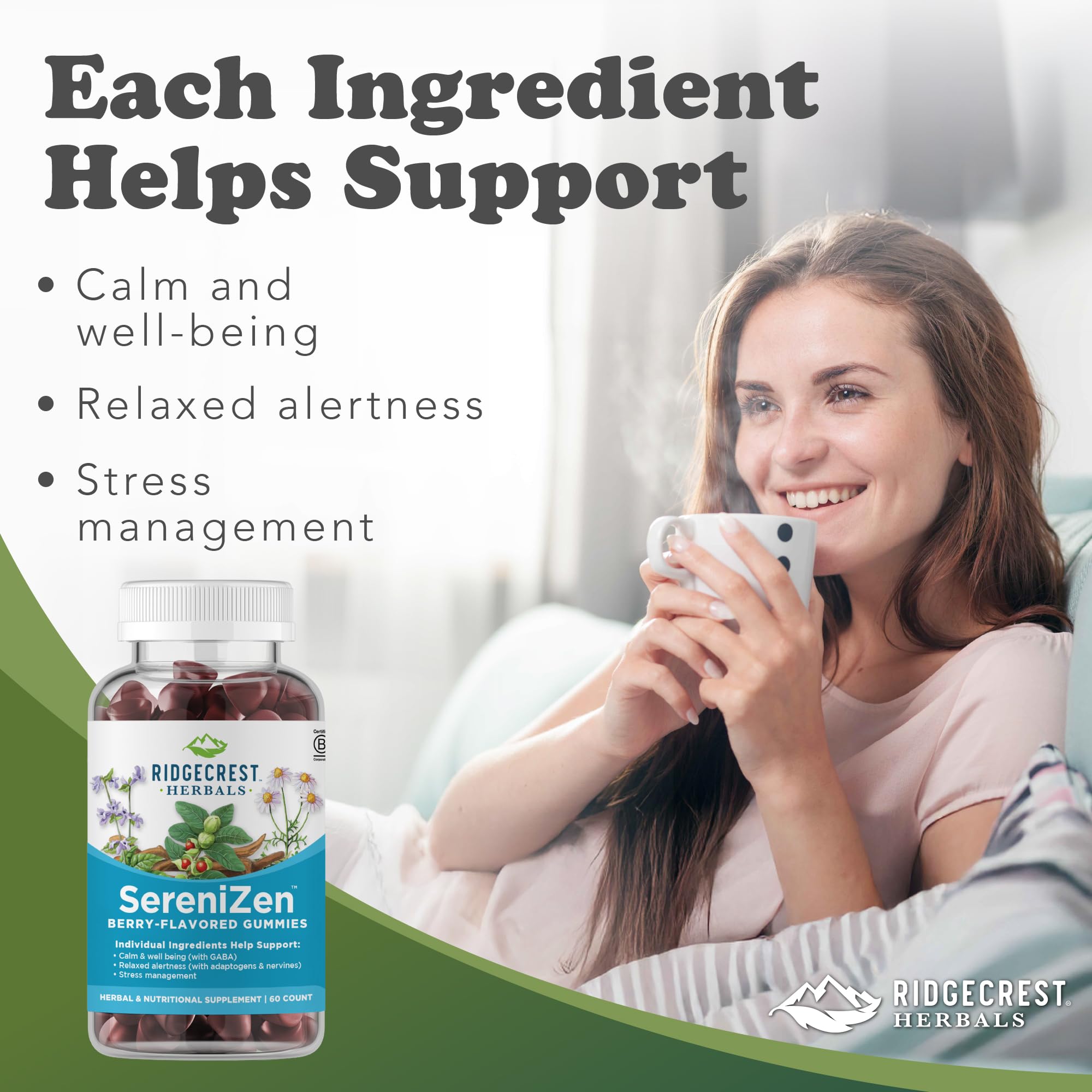 daily mood support with SereniZen gummies
