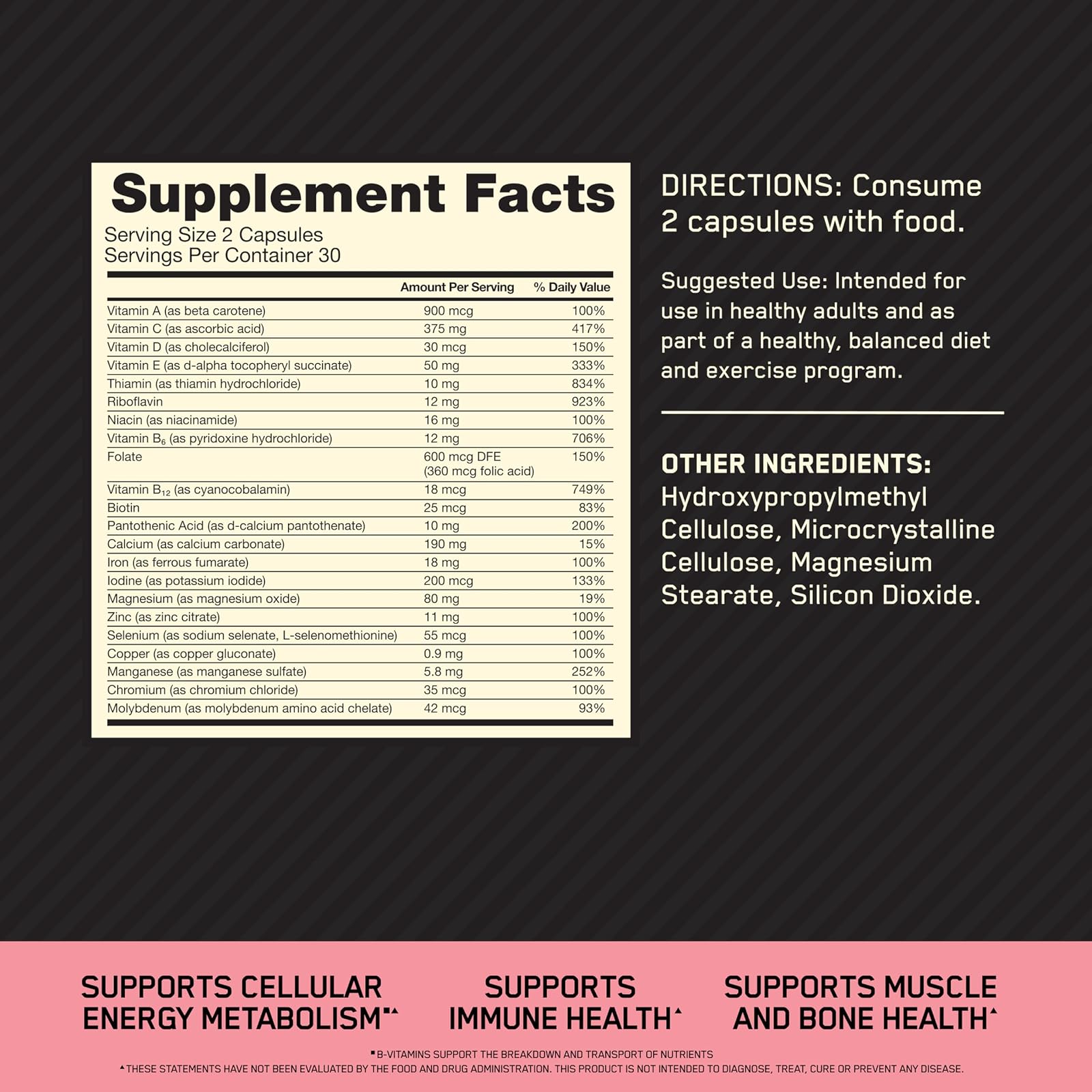 daily multivitamin capsules for women