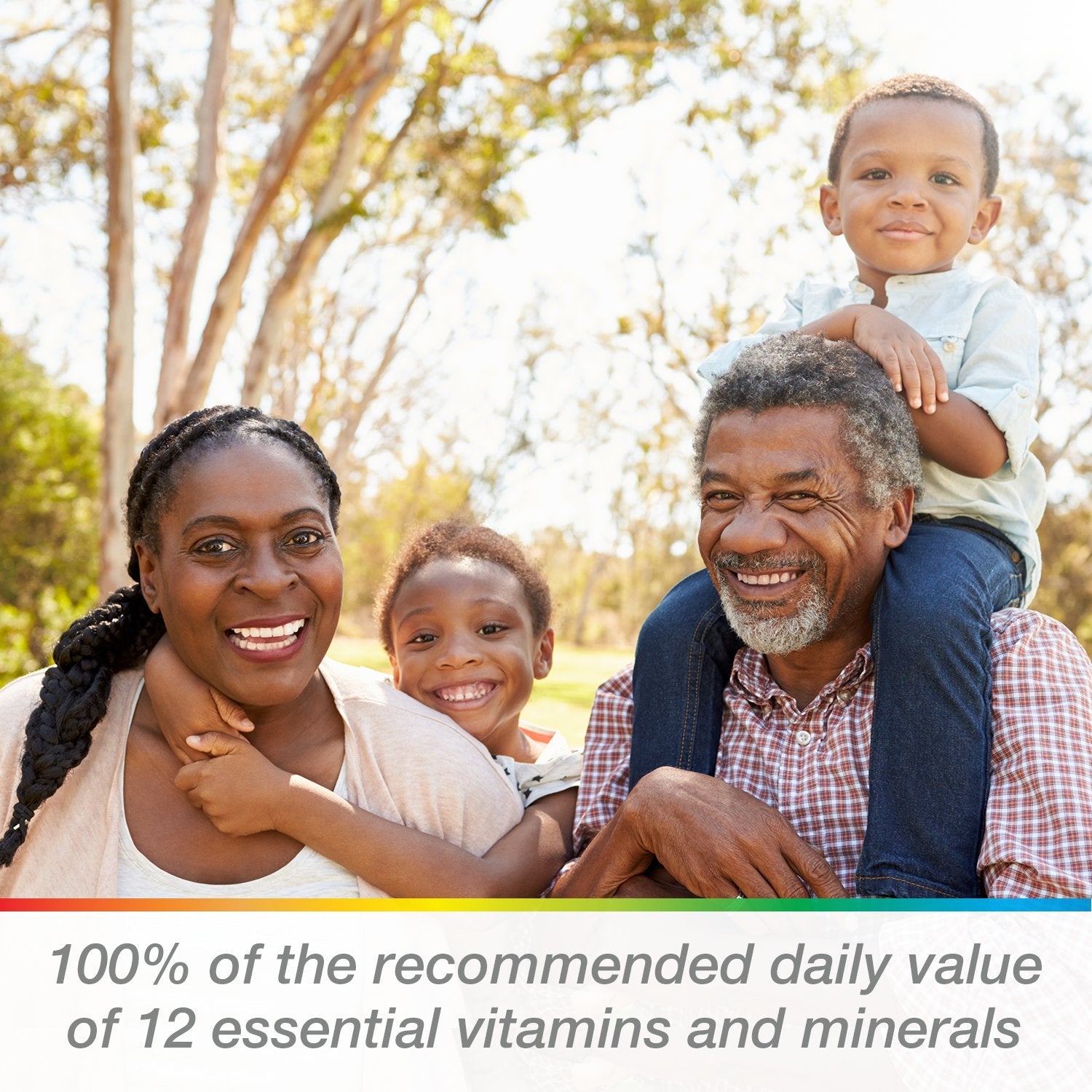 Daily multivitamin for active adults