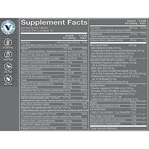 Daily multivitamin for active lifestyle