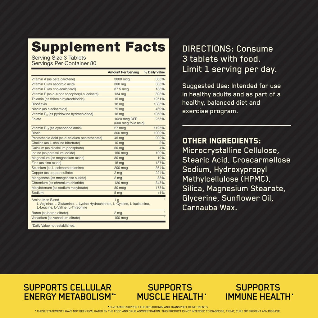 daily multivitamin for active lifestyles