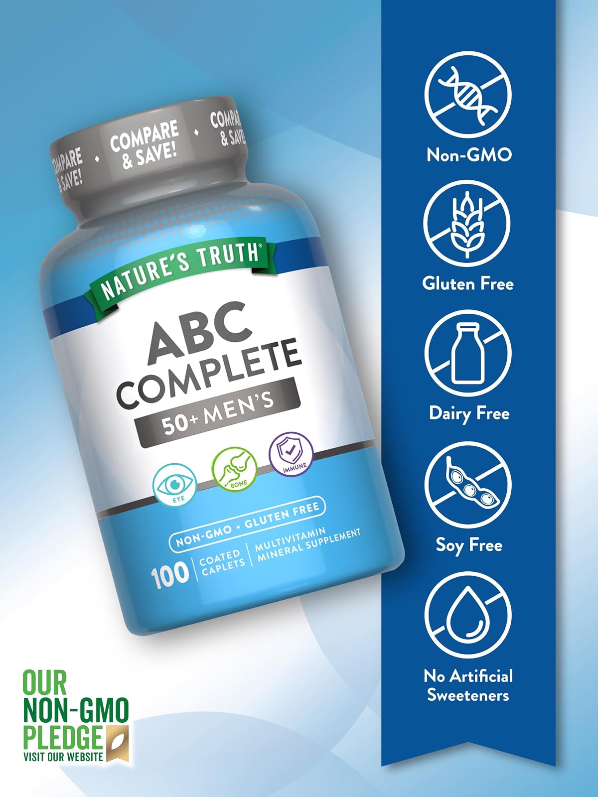 Daily multivitamin for active seniors