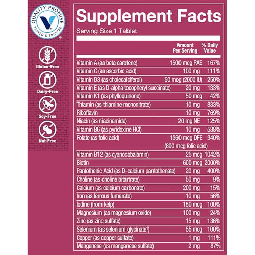 Daily multivitamin for active women