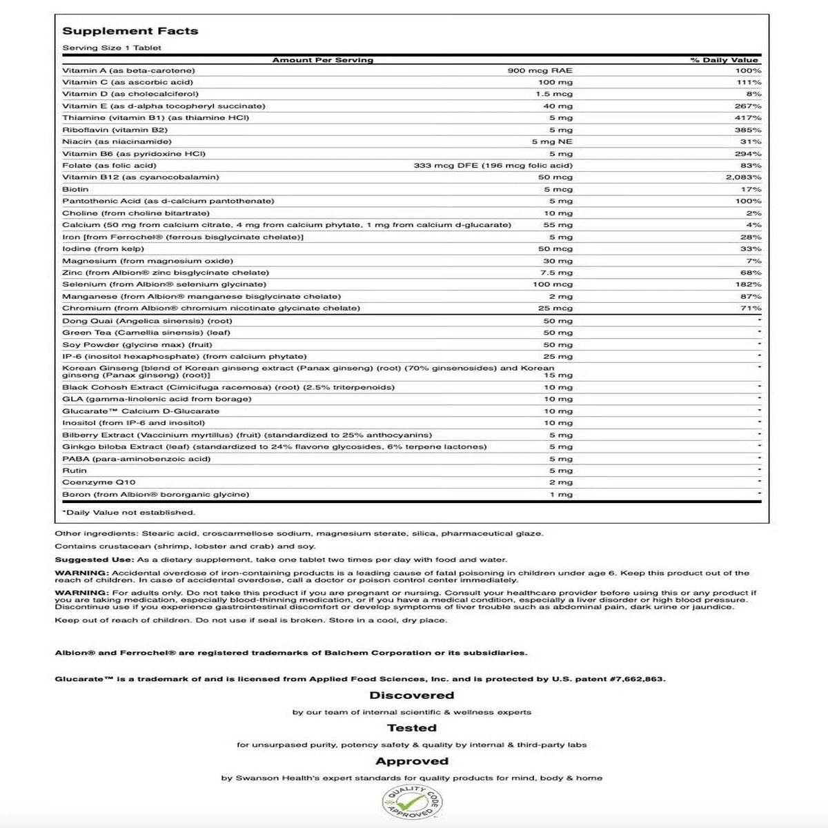daily multivitamin for active women
