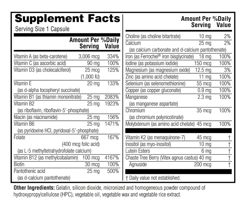 daily multivitamin for active women