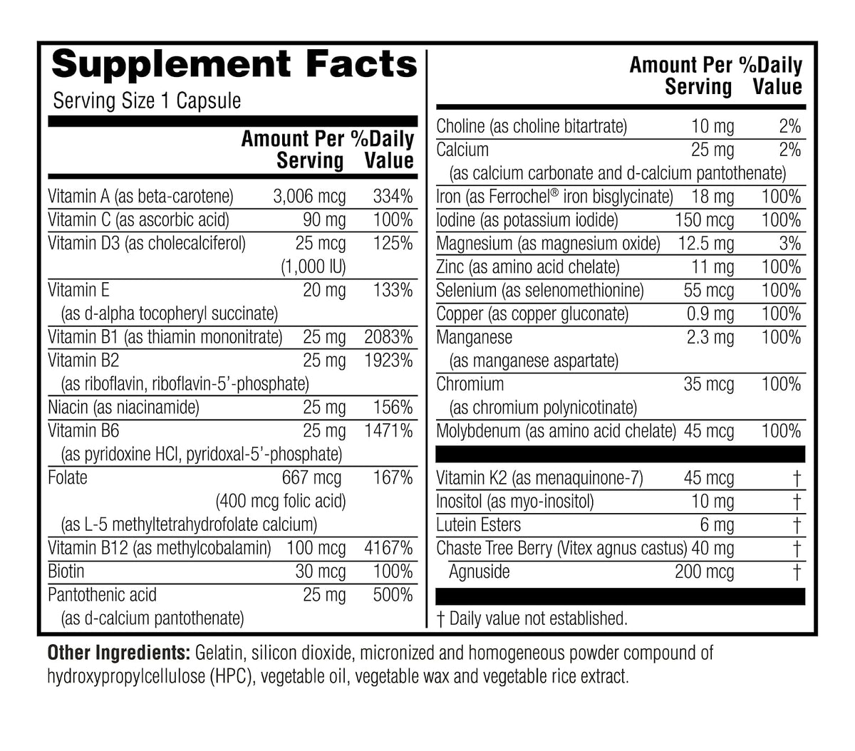 daily multivitamin for active women