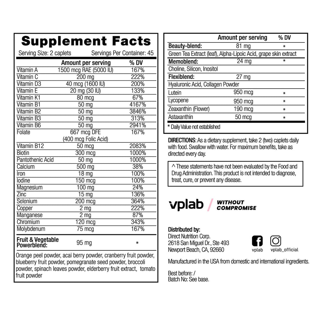daily multivitamin for active women