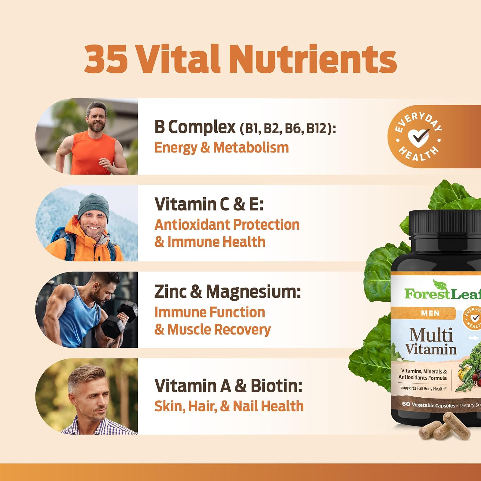 Daily multivitamin for men capsules