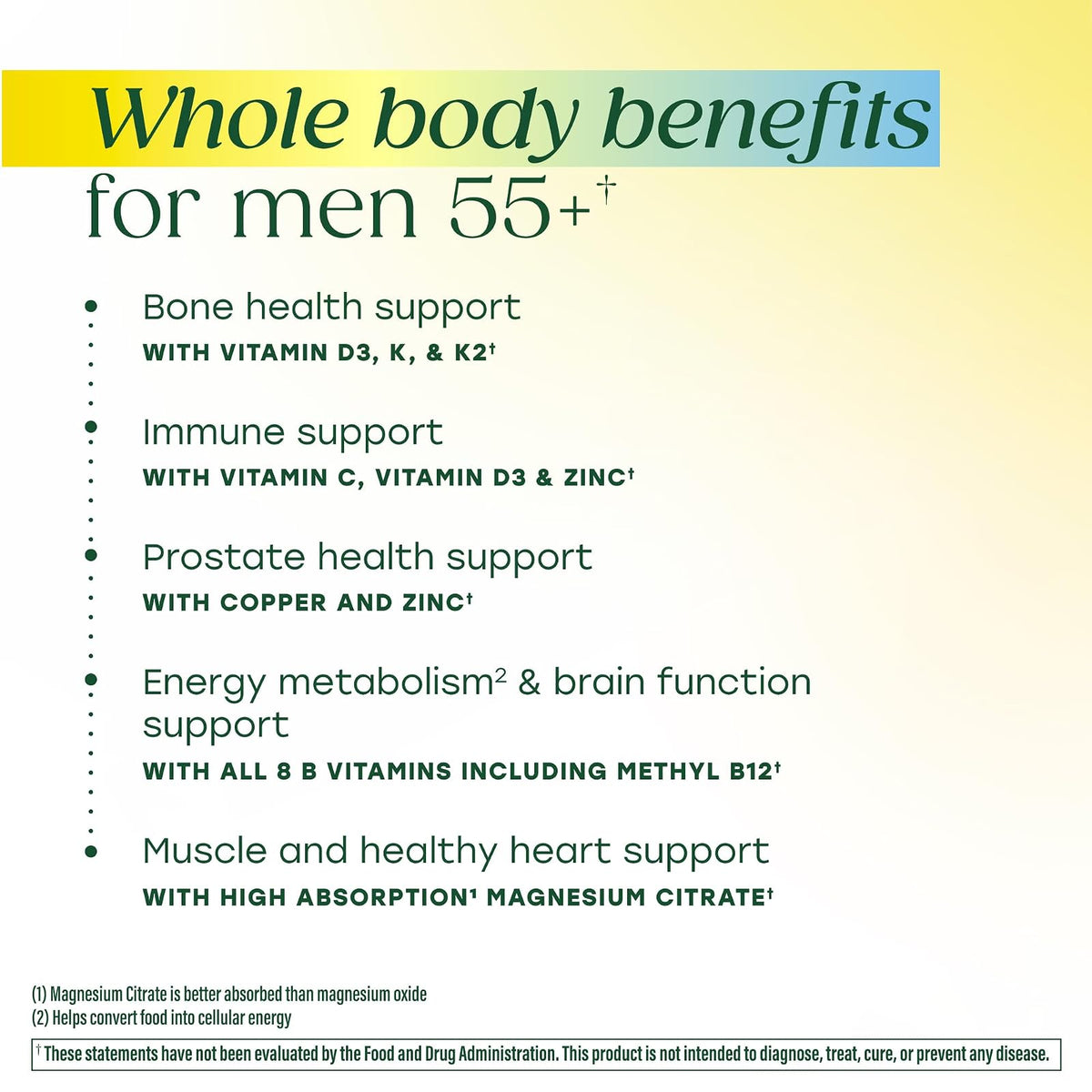 daily multivitamin for men over 55