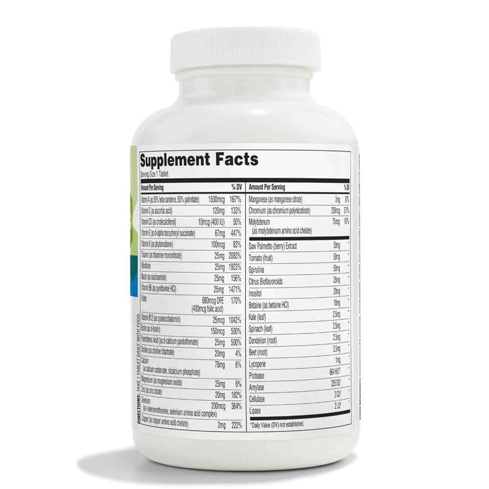 Daily multivitamin for men's health