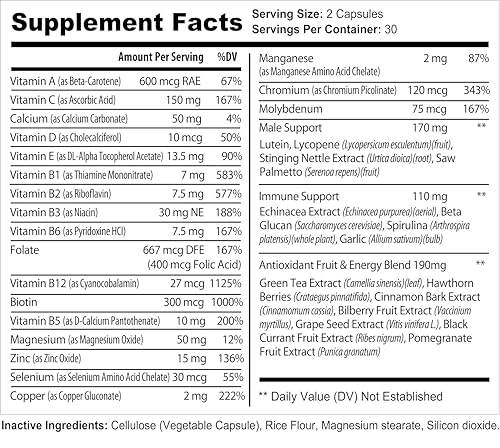 daily multivitamin for men's health