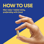 Daily multivitamin for men's wellness