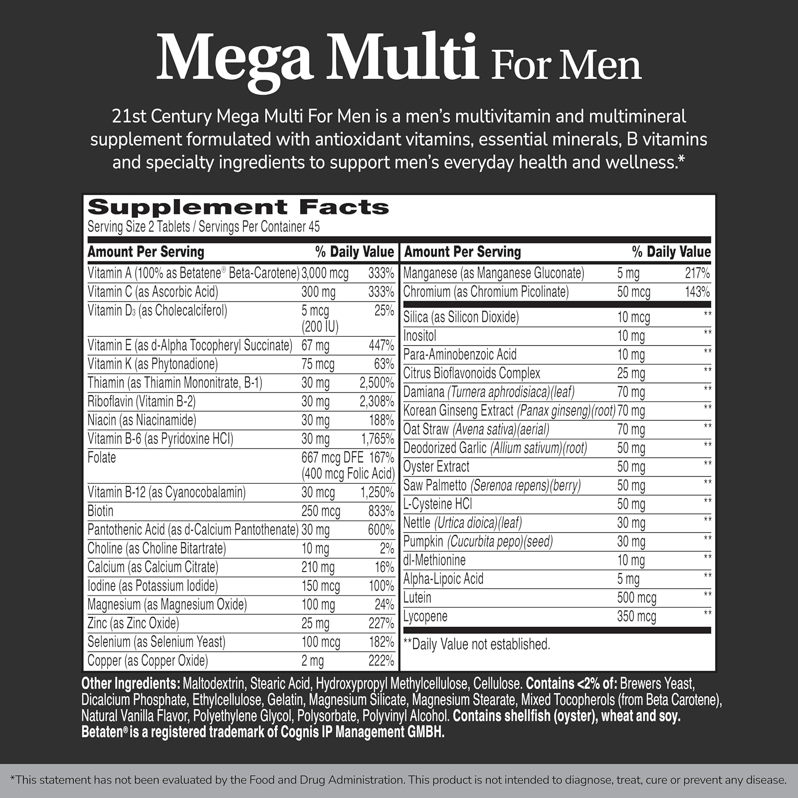 daily multivitamin for optimal health