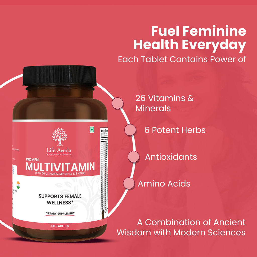 Daily multivitamin for optimal women's wellness