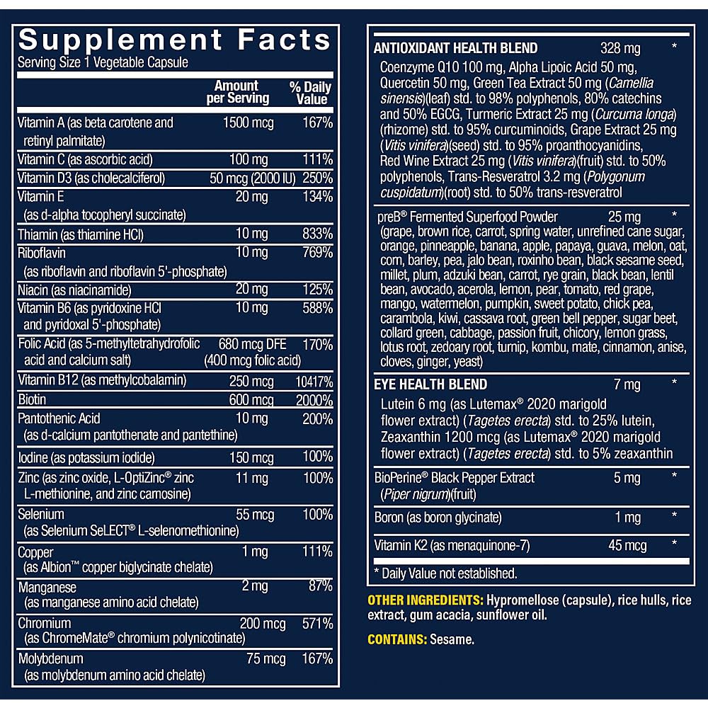 daily multivitamin for seniors health