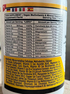 Daily multivitamin for vegan lifestyles