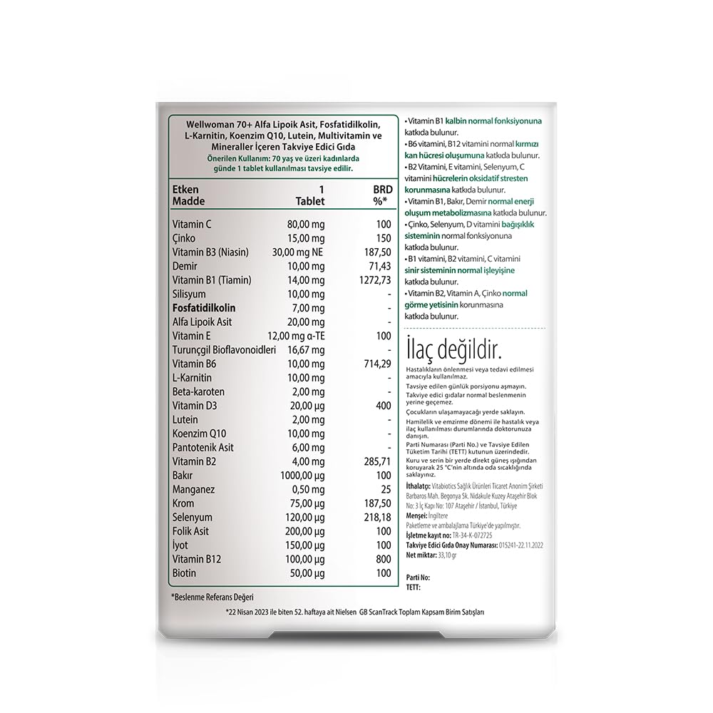daily multivitamin for women over 70