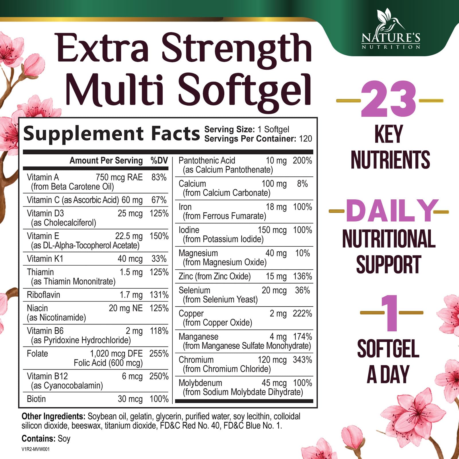 daily multivitamin for women's health