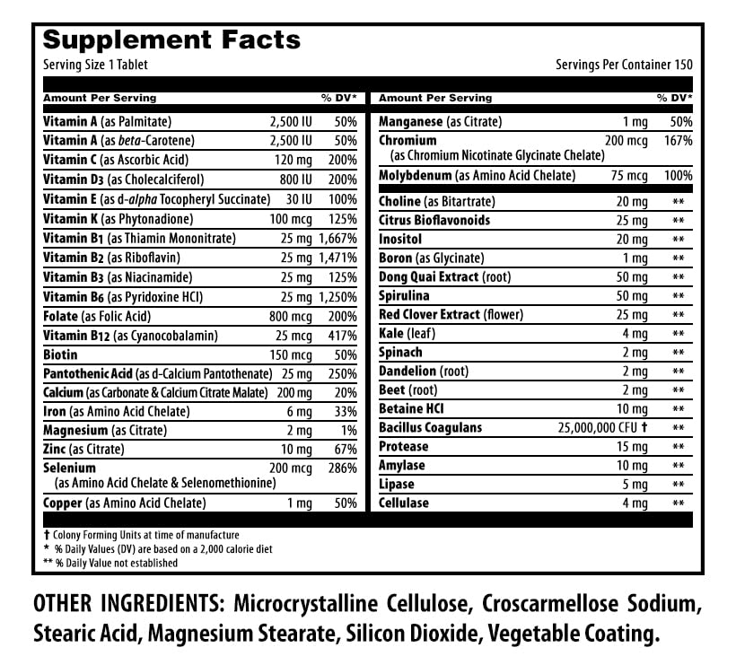 daily multivitamin for women's health