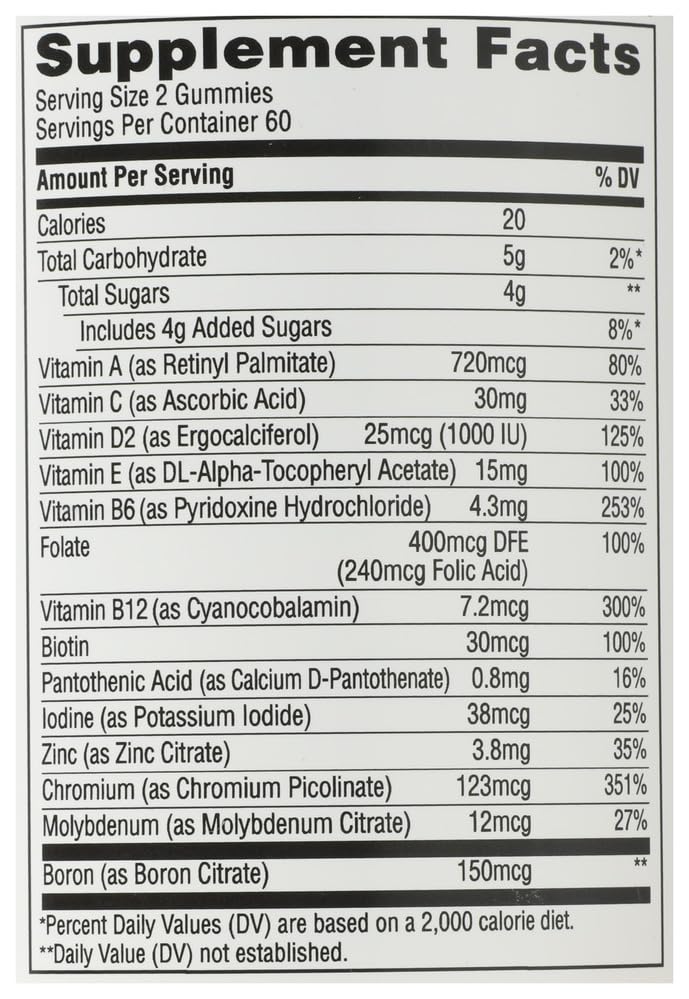 daily multivitamin gummies for men