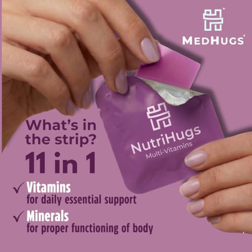 Daily multivitamin strips with essential nutrients