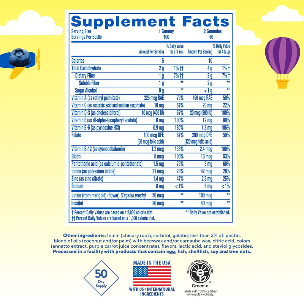 daily multivitamin support for kids
