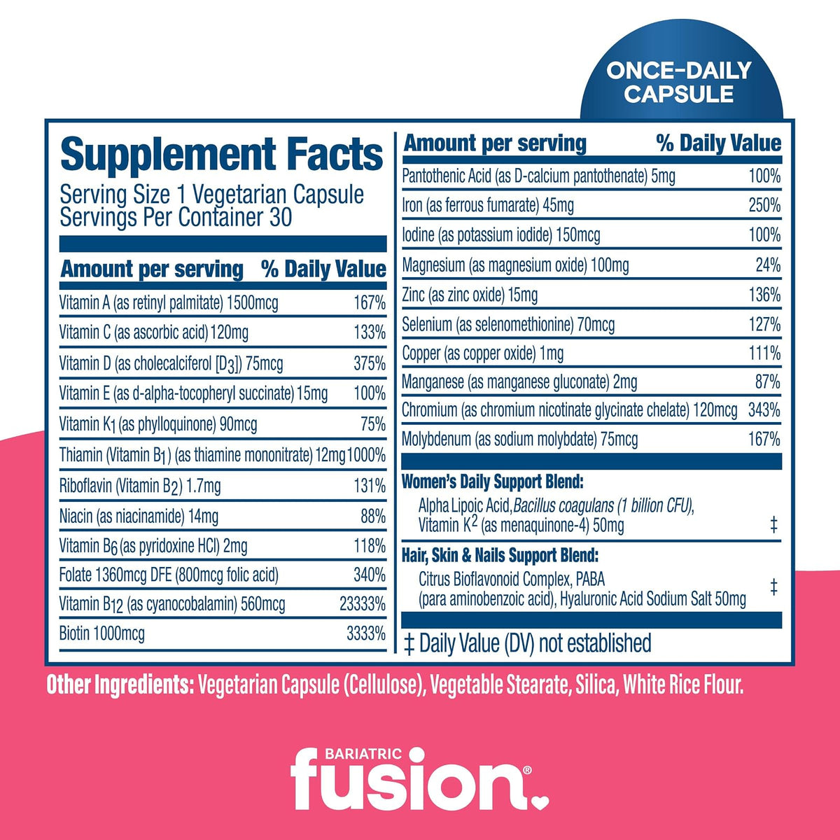 daily multivitamin support for women