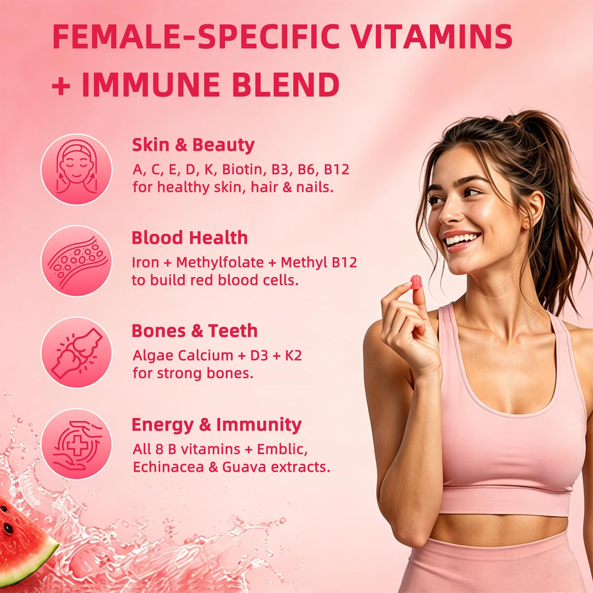 Daily multivitamin support for women