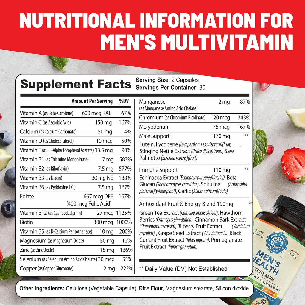 daily multivitamin tablets for energy