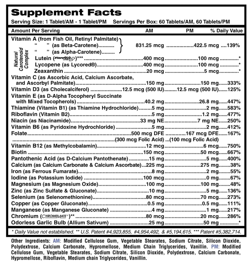 daily multivitamin tablets for men