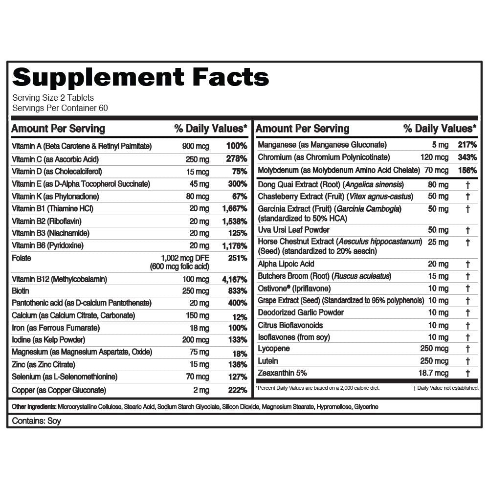 daily multivitamin tablets for women