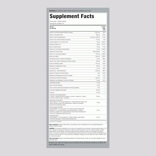daily multivitamins for active men