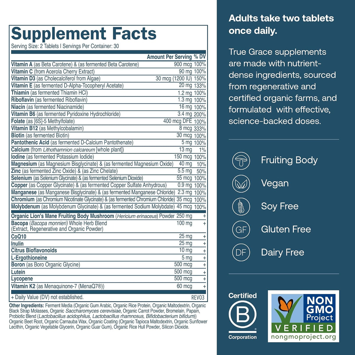 Daily multivitamins for active seniors