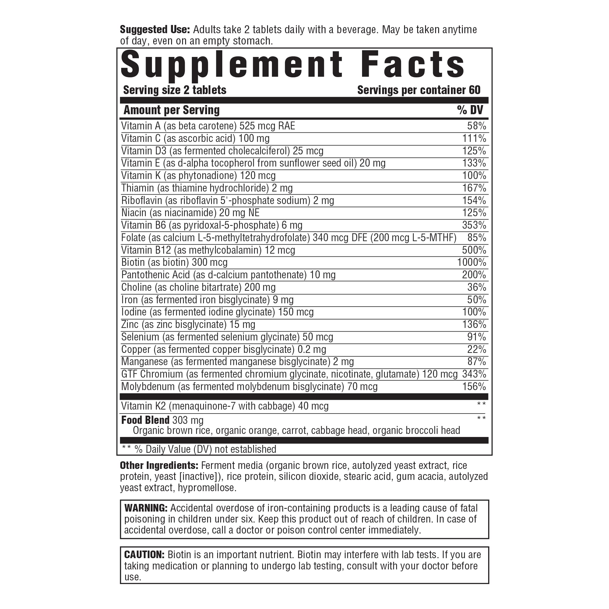 daily multivitamins for active women